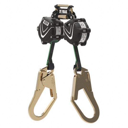 MSA, 2 1/2 in Stainless Steel Carabiner Anchor, Harness Steel Snap Hook ...