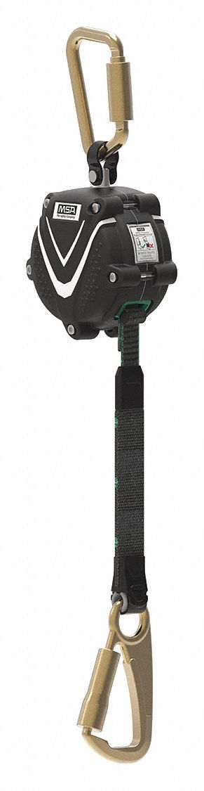 MSA Msa 64041-00A Msa Self-Retracting Lifeline: 310 lb Wt Capacity, 9 ...