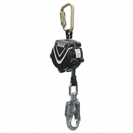 MSA, 2 1/2 inStainless Steel Carabiner Anchor, Harness Aluminum Snap ...