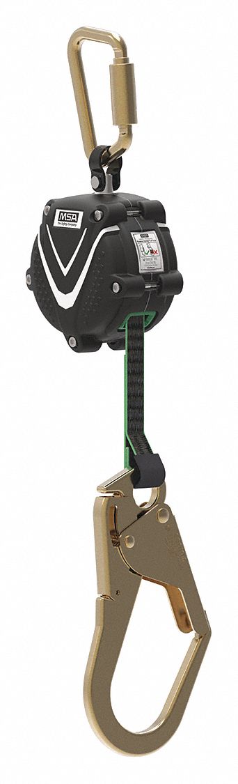 MSA, 2 1/2 inStainless Steel Carabiner Anchor, Harness Steel Snap Hook ...