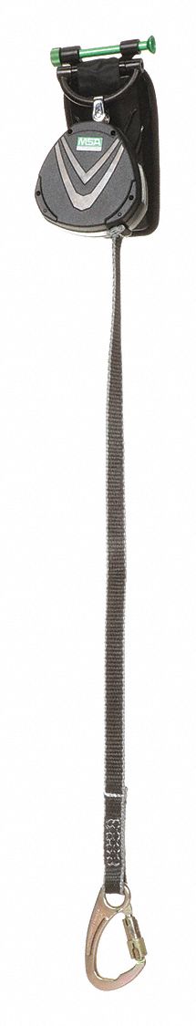 MSA, 2 1/2 inAluminum Snap Hook Anchor, Harness Steel Quick-Connect ...