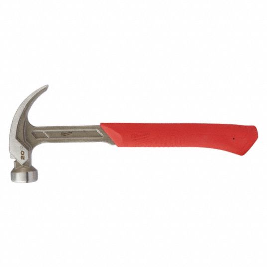 Curved Claw Hammer,Smooth Face,20 oz. - 197V48|48-22-9080 - Grainger