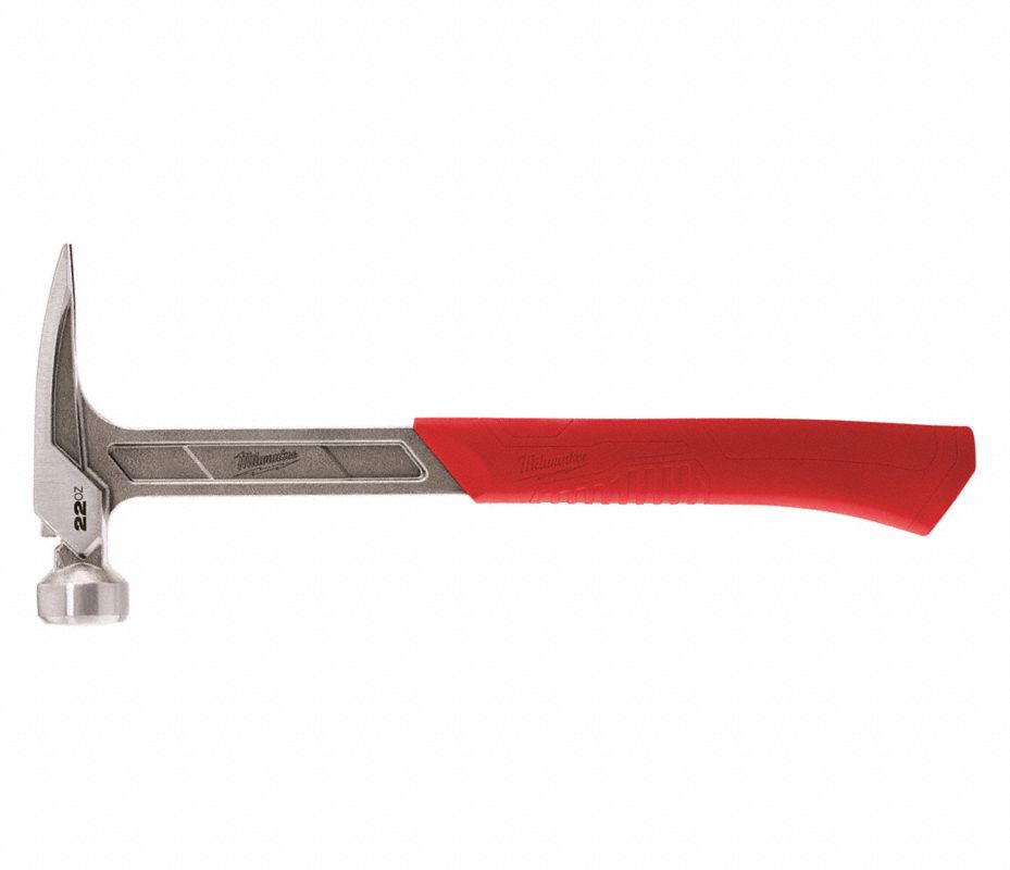 MILWAUKEE Martillo de Carpintero,Cara Lisa,22 oz. - Martillos de Uña ...