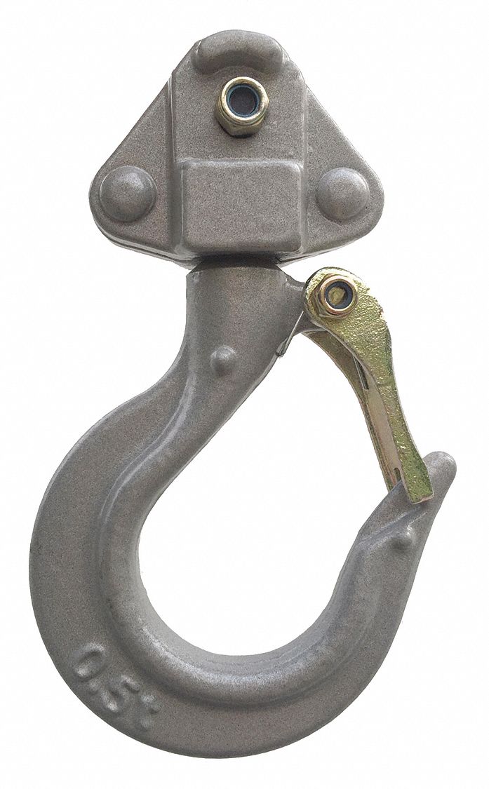 DAYTON, Lever Chain Hoists, 1,100 lb Compatible Load Capacity, Bottom ...