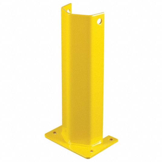 STEEL KING Pallet Rack Guard: Bolt-On, Floor/Upright, 8 in x 6 in x 18 ...
