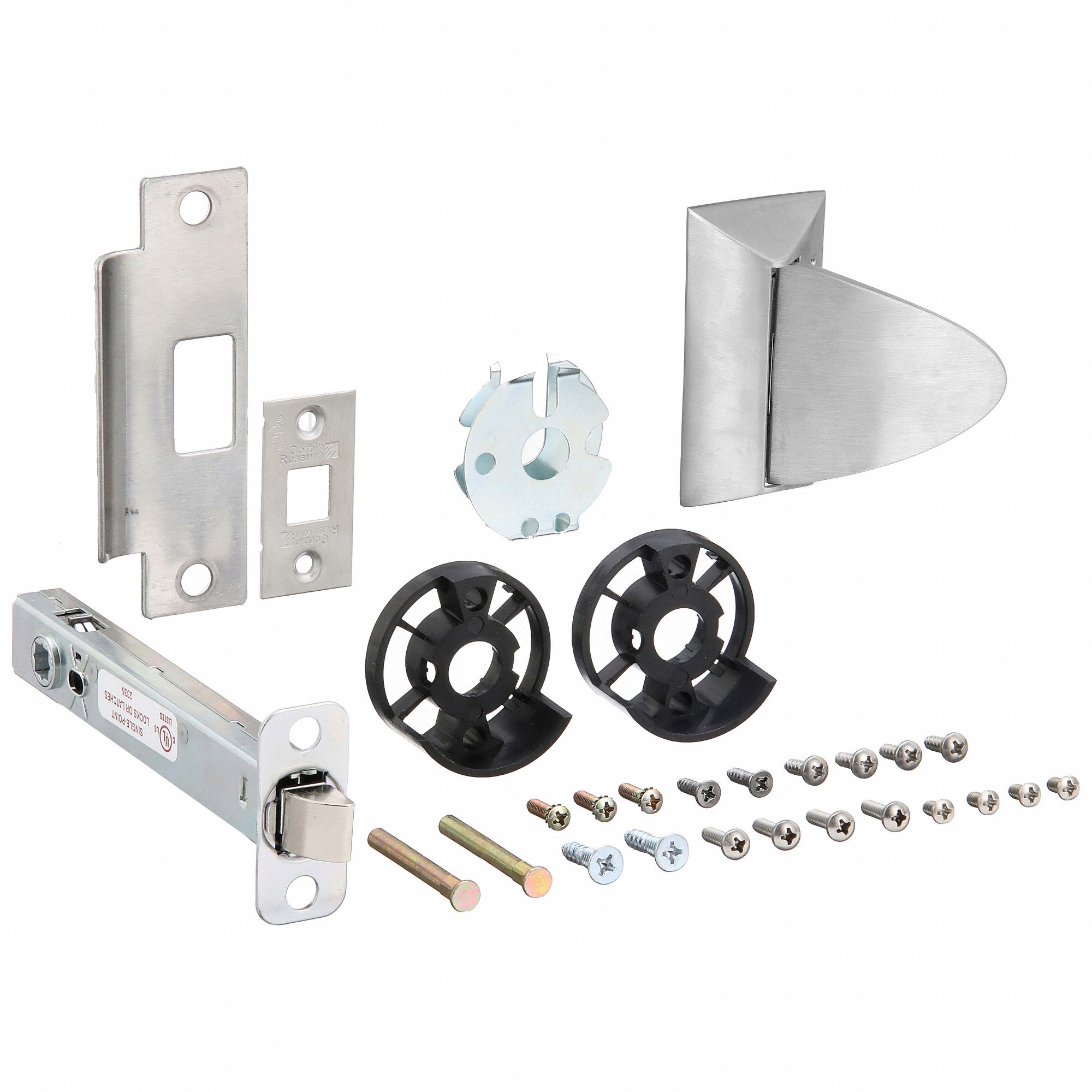 CORBIN, 48 in Max Door Wd, Stainless Steel, Mechanical Exit Device Trim ...