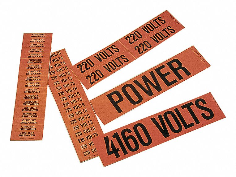 STRANCO INC PIPE MRKR,120 VOLTS,ORNG,1-1/8X4IN. - Conduit and Voltage Markers - WWG9ADM7 | 9ADM7 ...