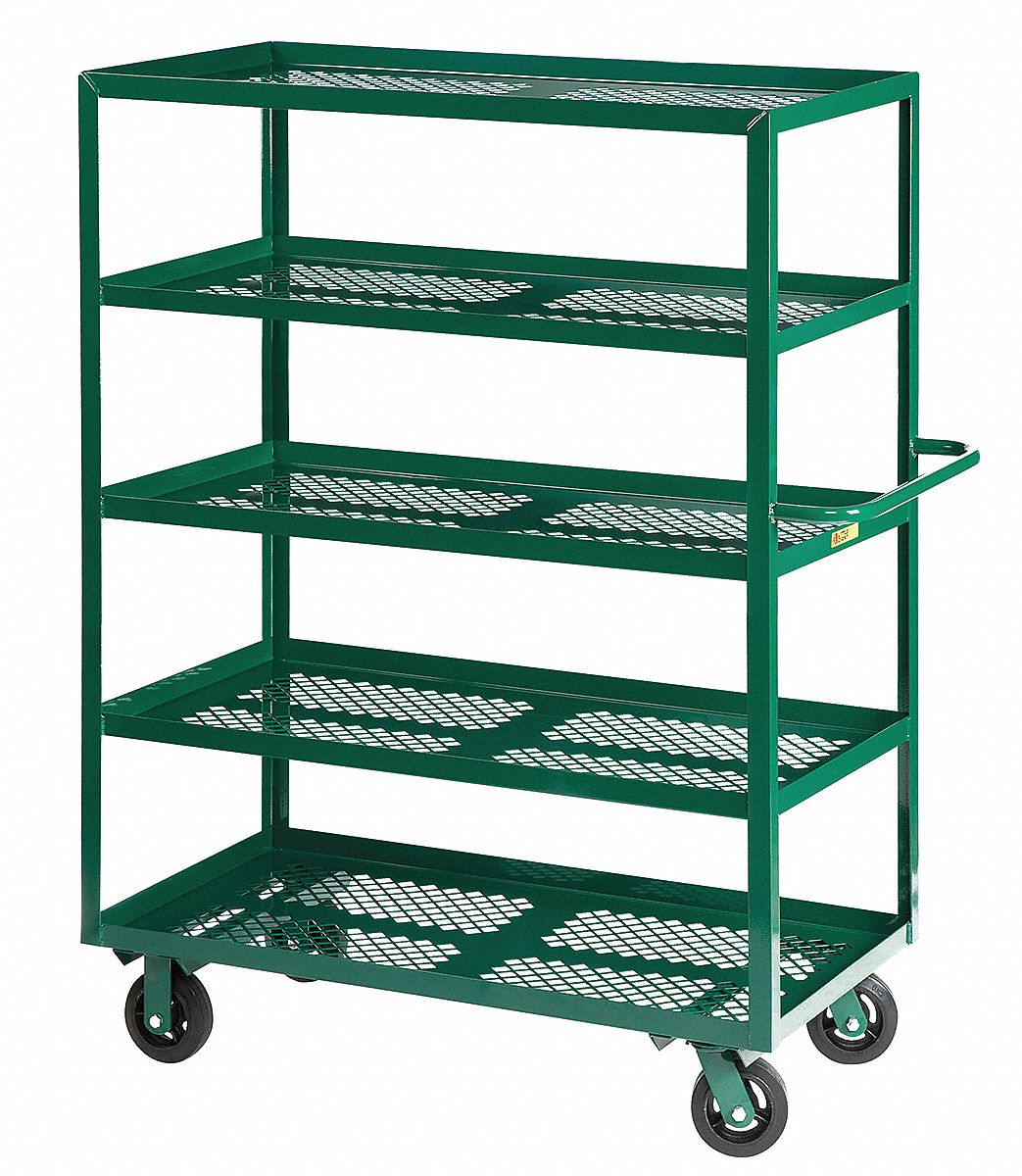 LITTLE GIANT, 2,000 lb Load Capacity, Flow-Through Utility Cart with ...