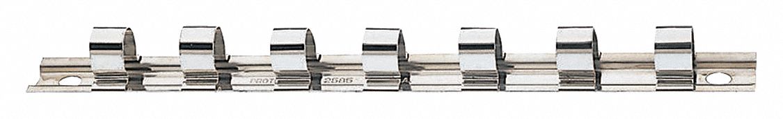 PROTO, Silver, 1 in Overall Wd, Socket Rail - 3R631|J2575 - Grainger