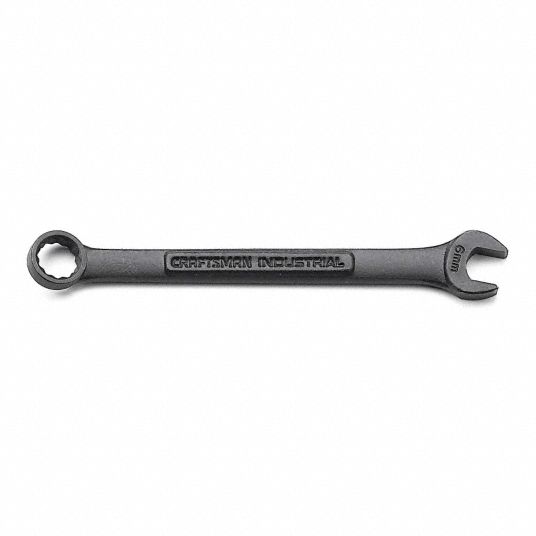Combination Wrench, Alloy Steel, Black Oxide, 4 in Overall Length ...