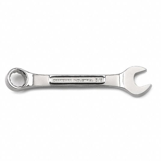 Combination Wrench, Alloy Steel, Full Polish, 3 3/4 in Overall Length ...