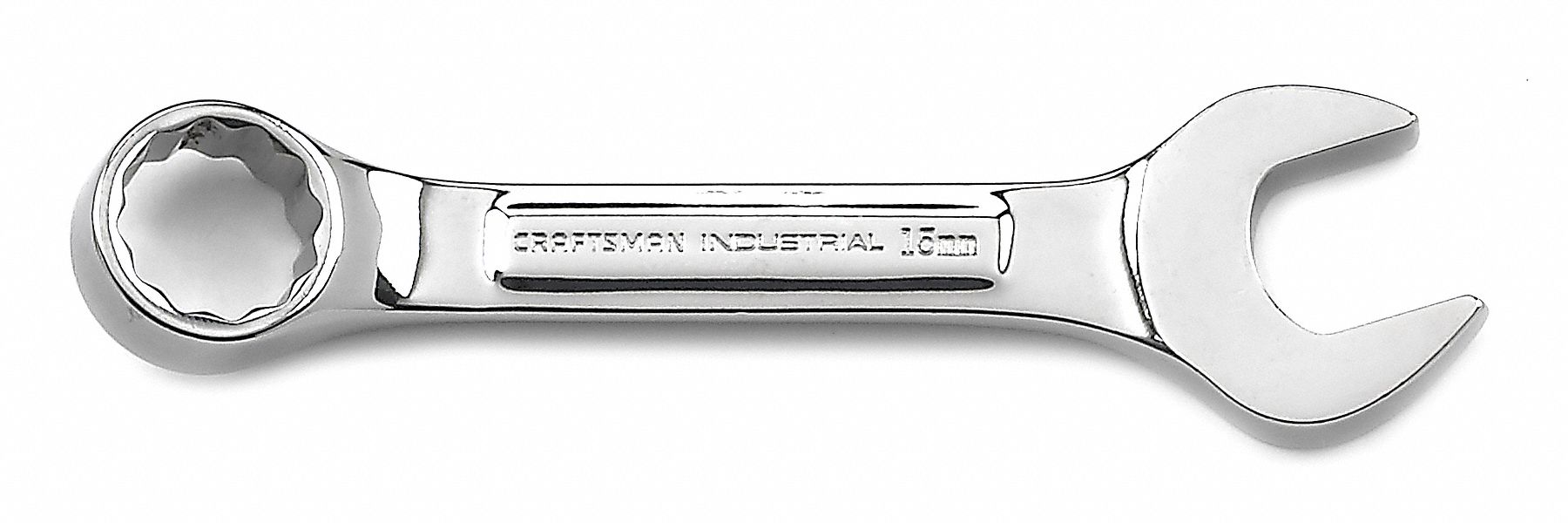 Combination Wrench, Alloy Steel, Full Polish, 4-5/8 in Overall Length ...