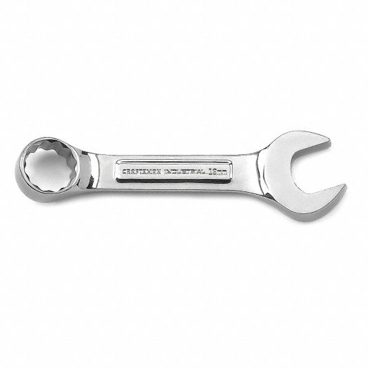 Combination Wrench, Alloy Steel, Full Polish, 5 1/8 in Overall Length ...