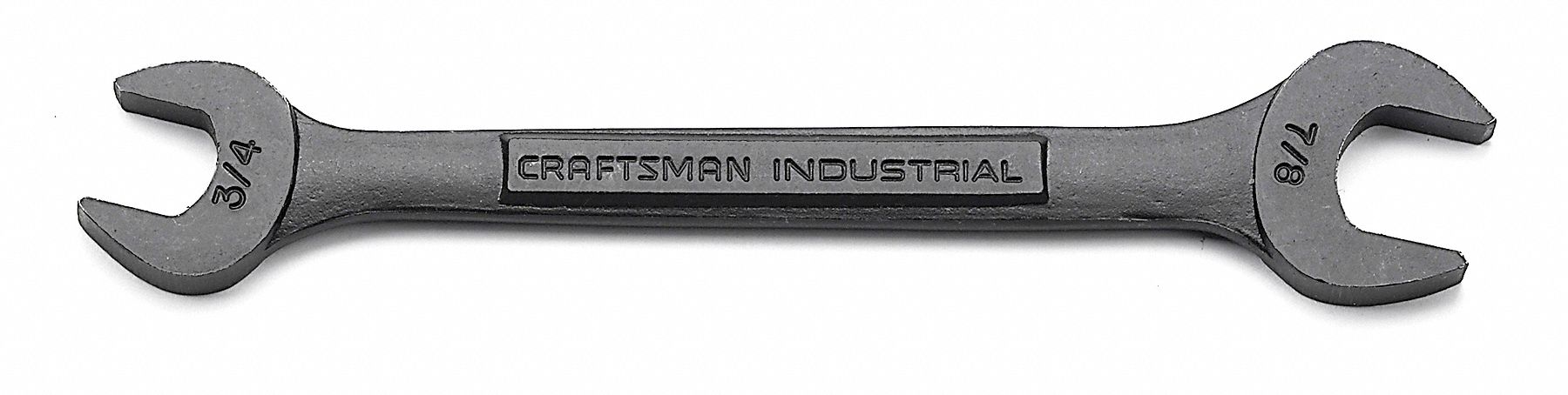 Double Open End Wrench, Alloy Steel, Black Oxide, Overall Length 8 5/16 ...