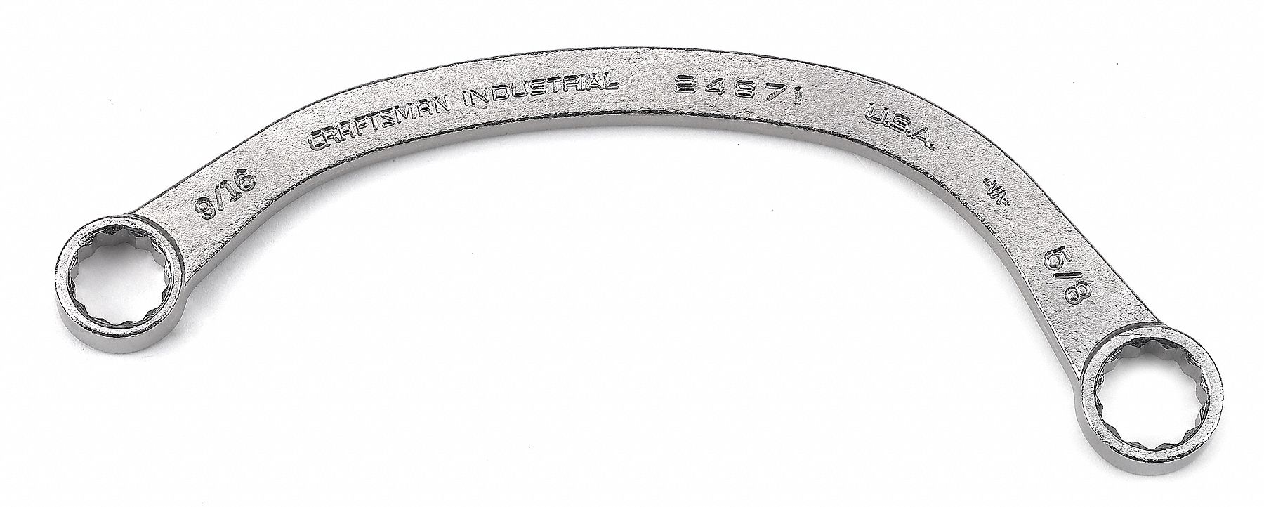 CRAFTSMAN INDUSTRIAL Obstruction Box End Wrench, Steel, Satin, Overall ...