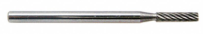 Carbide Bur, Length of Cut 7/16 in, Overall Length 1 1/2 in, Trade ...