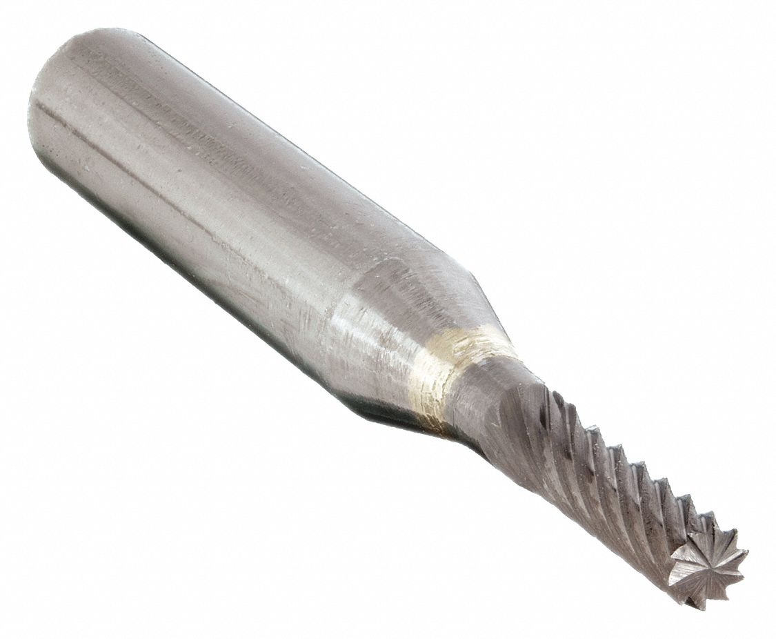 Carbide Bur, Length of Cut 1/2 in, Overall Length 2 in, Trade Number SB ...