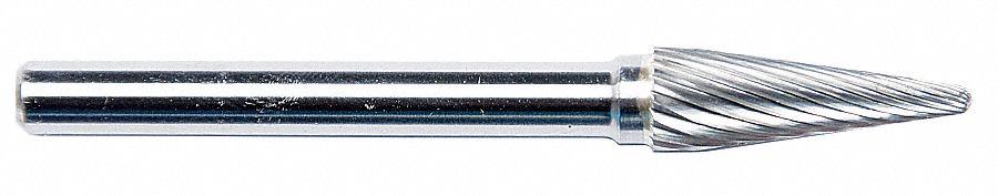 Pointed-End Cone, SM-6, Carbide Bur - 19D747|19D747 - Grainger