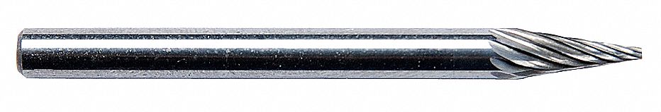 Carbide Bur, Length of Cut 1/2 in, Overall Length 2 in, Trade Number SM ...