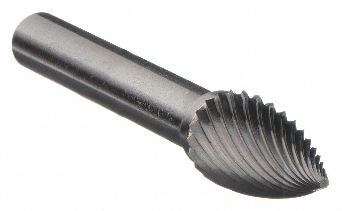 GRAINGER APPROVED CARBIDE BUR,POINTED TREE,3/8 - Tree Burs with Pointed ...