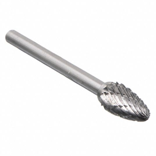 Carbide Bur, Length of Cut 1/2 in, Overall Length 2 in, Trade Number SF ...