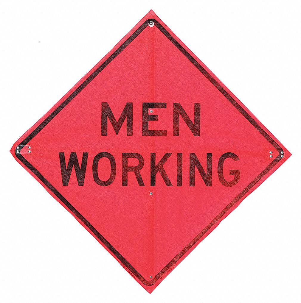 USA-SIGN MEN WORKING TRAFFIC SIGN,36" X 36" - 25615 - WWG9CFK5 | C/36 ...