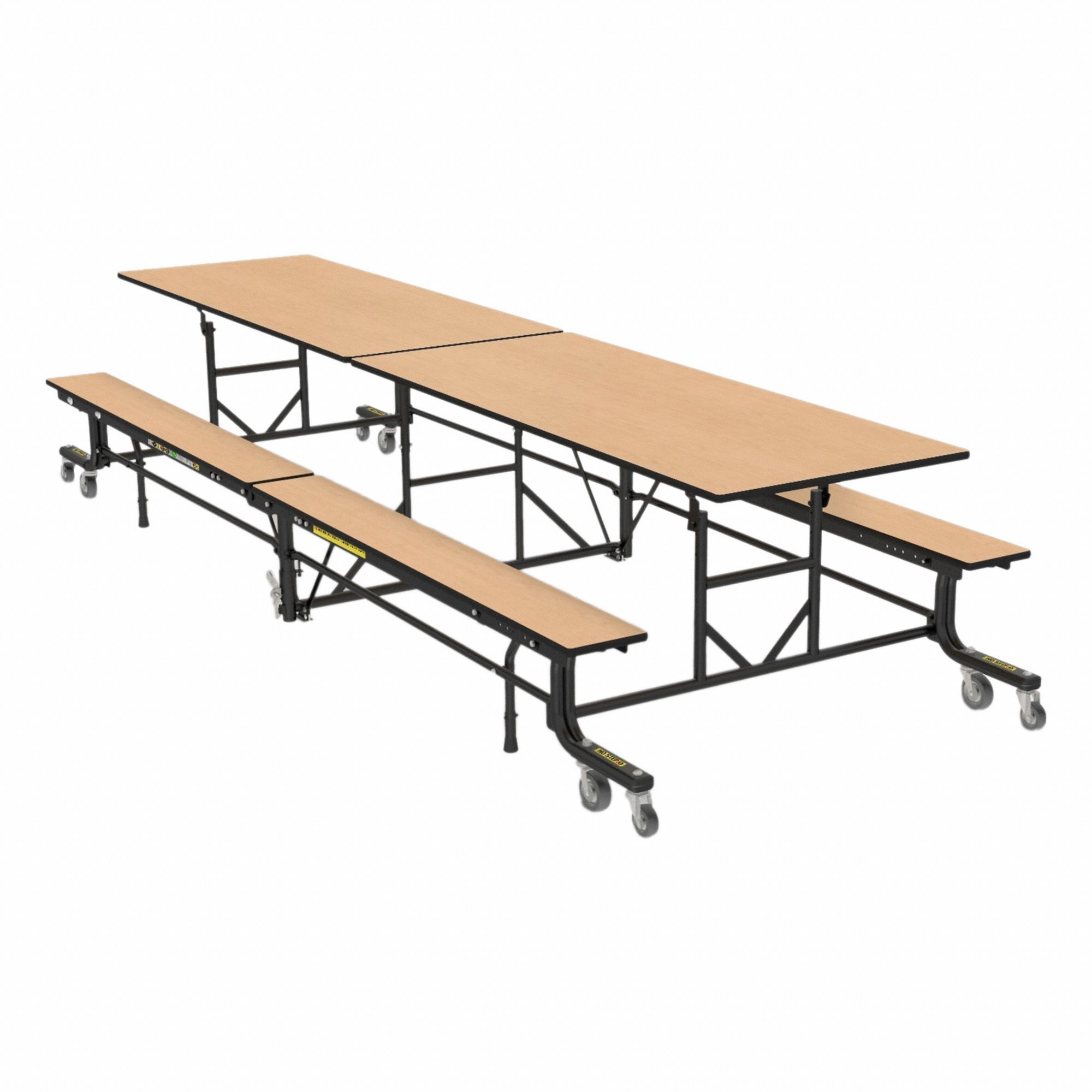 PALMER HAMILTON, Fusion Maple, Bench Seat, Cafeteria Bench Table ...