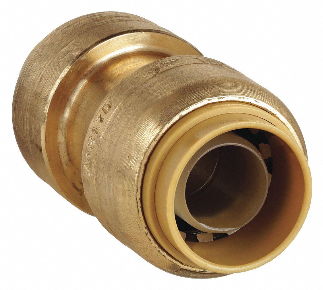 SHARKBITE, Straight, 1/2 in OD x 1/2 in OD Size, Coupling - 19F852 ...