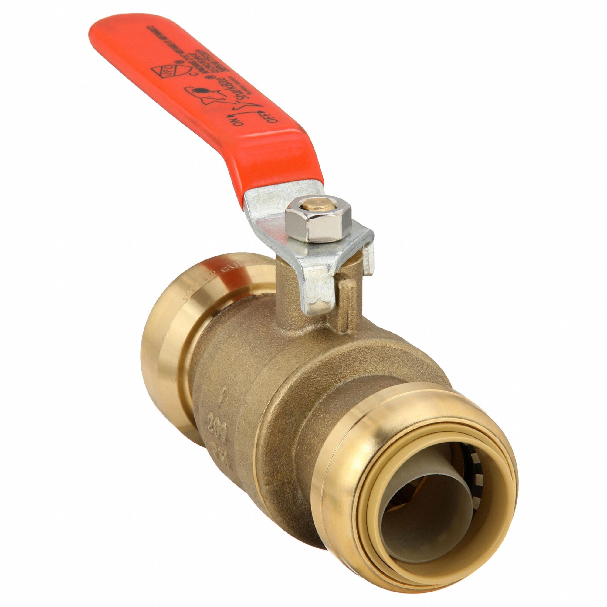 SHARKBITE, 1 in, Brass, Manual Two-Way Ball Valve - 19F876|22223-0000LF ...