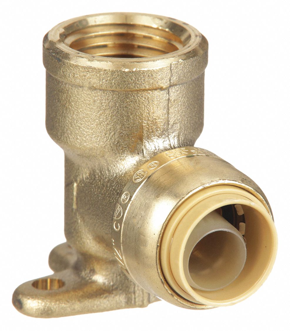 SHARKBITE DROP EAR ELBOW,PIPE SIZE 1/2" - Push to Connect Tube Fittings ...