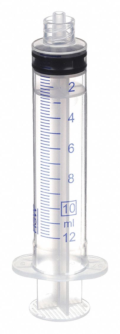 HENKE-JECT, 10 mL Capacity - mL, Luer Lock, 3-Part Disposable Syringe ...