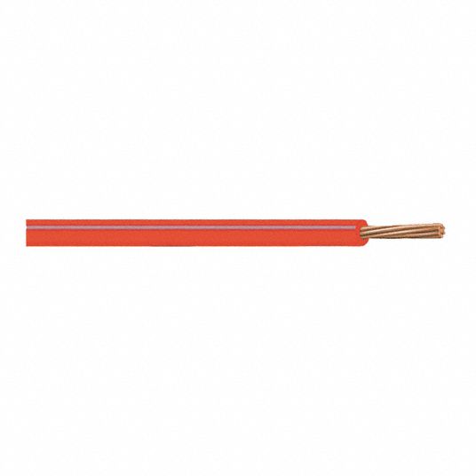 GENERAL CABLE, 22 AWG Conductor Size, Red, Hookup Wire - 19G512|C2016A ...