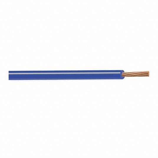 GENERAL CABLE, 18 AWG Conductor Size, Blue, Hookup Wire - 19G519|C2064A ...