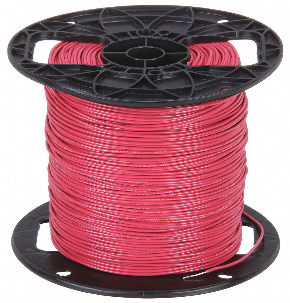 GENERAL CABLE, 20 AWG Wire Size, 1,000 ft Lg, Hookup Wire - 19G515|C2040A.21.03 - Grainger