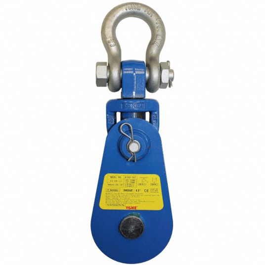 YOKE, Snatch Pulley Block, 8,000 lb Working Load Limit, Pulley Block ...