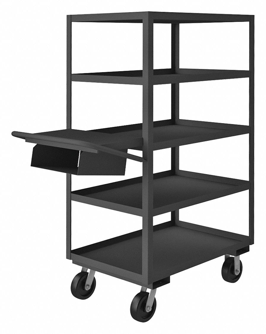 3,600 lb Load Capacity, Flat, Order-Picking Utility Cart with Lipped ...