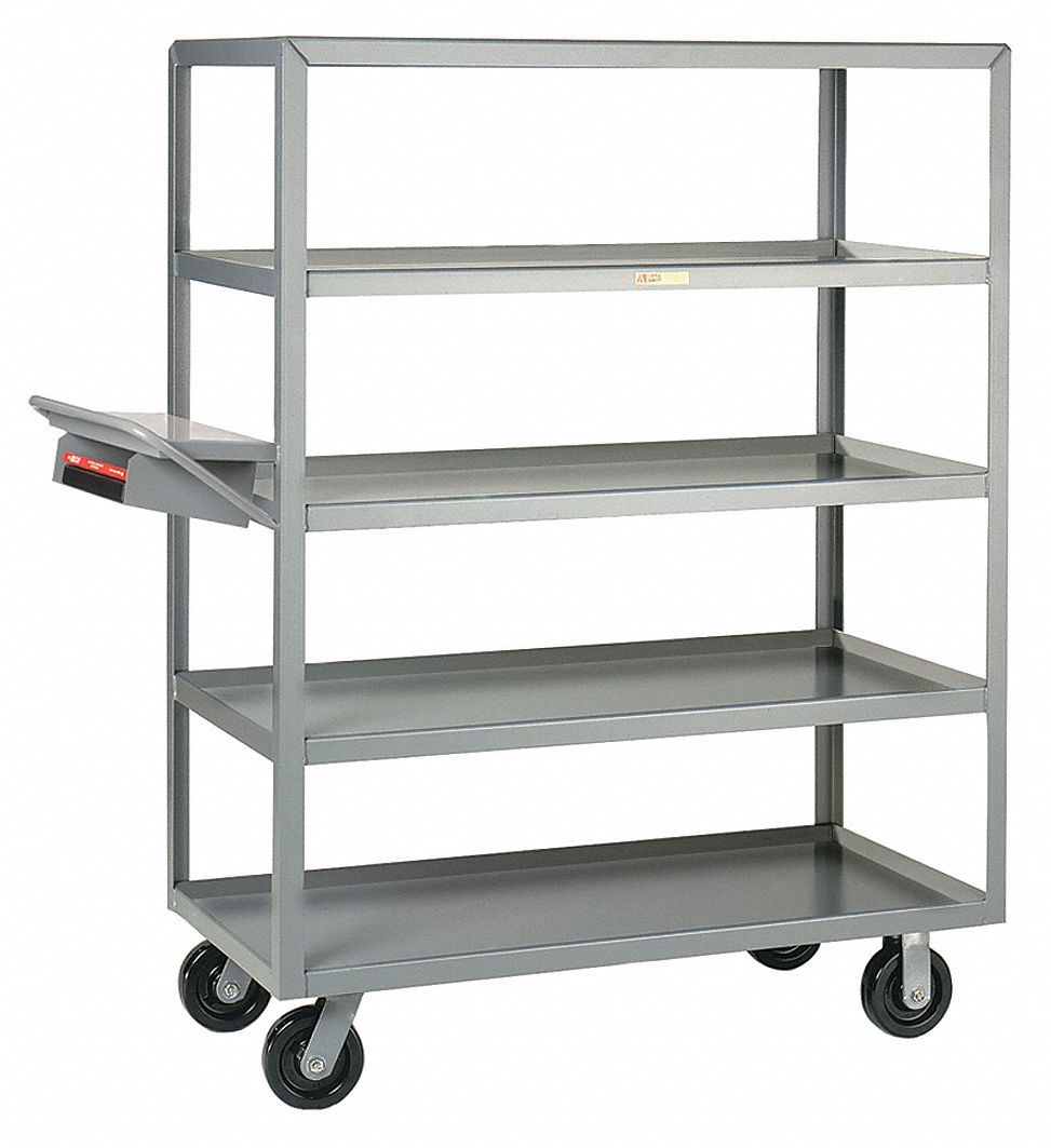 LITTLE GIANT, 3,600 lb Load Capacity, Steel, Order-Picking Utility Cart ...