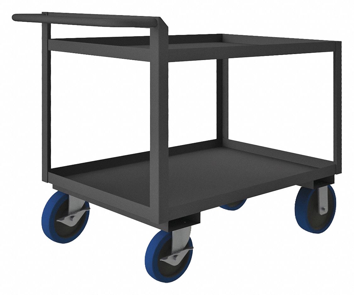 3,600 lb Load Capacity, 36 in x 24 in, Utility Cart with Lipped Metal ...
