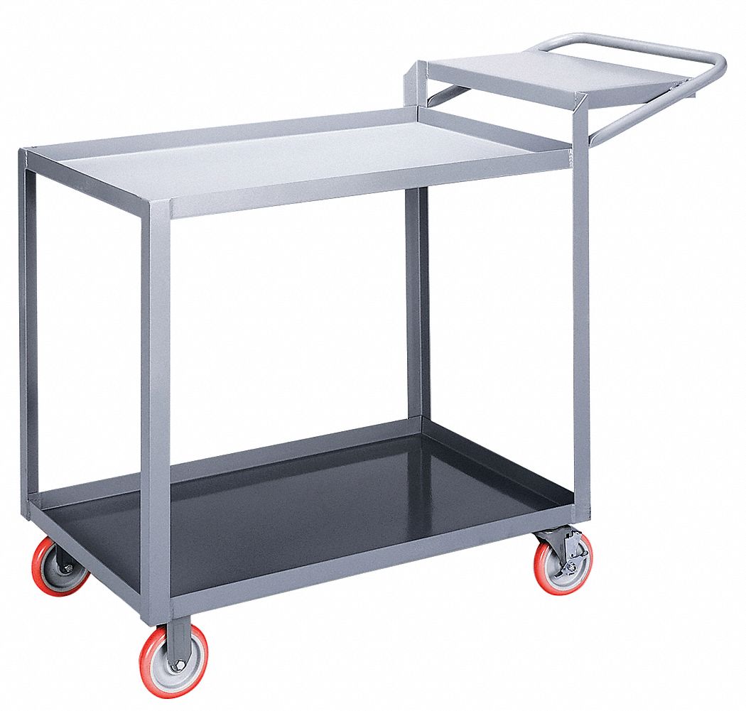 Order Picking Cart, Load Capacity 1200 lb, Number of Shelves 2 - Grainger