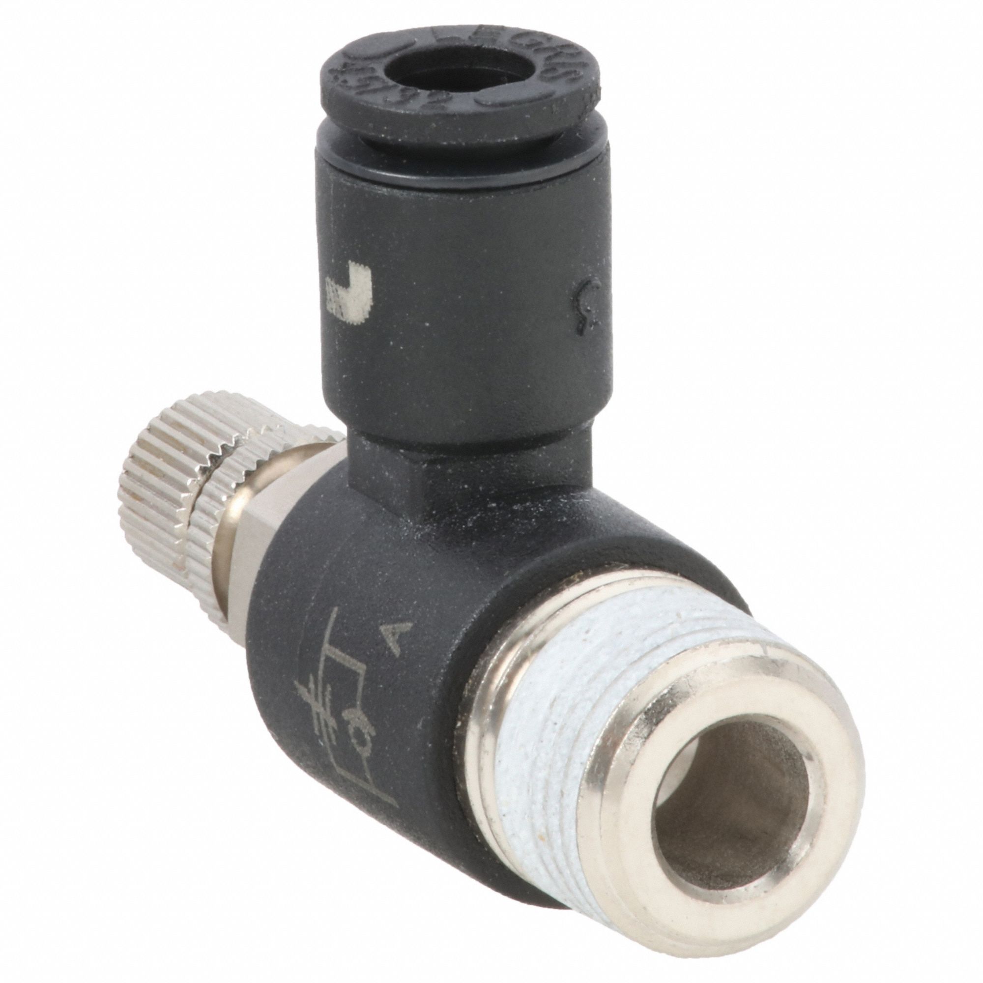 LEGRIS, Elbow Fitting, Screw, Miniature Flow Control - 19G991|7665 04 10 - Grainger