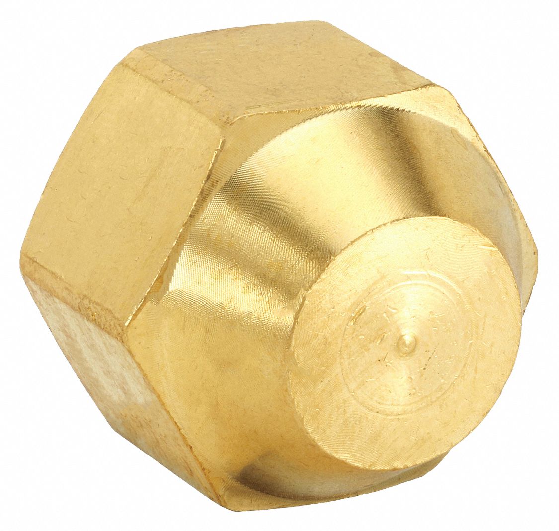 3/8 in OD Fitting Size, Flared, Flared Fitting Cap - 19H215|L640F-6 - Grainger