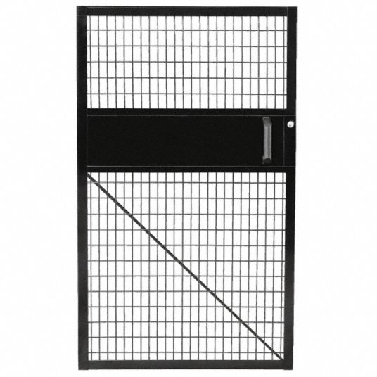 SAF-T-FENCE, 60 in x 48 in, Pull, Welded-Wire Machine Guard Door ...