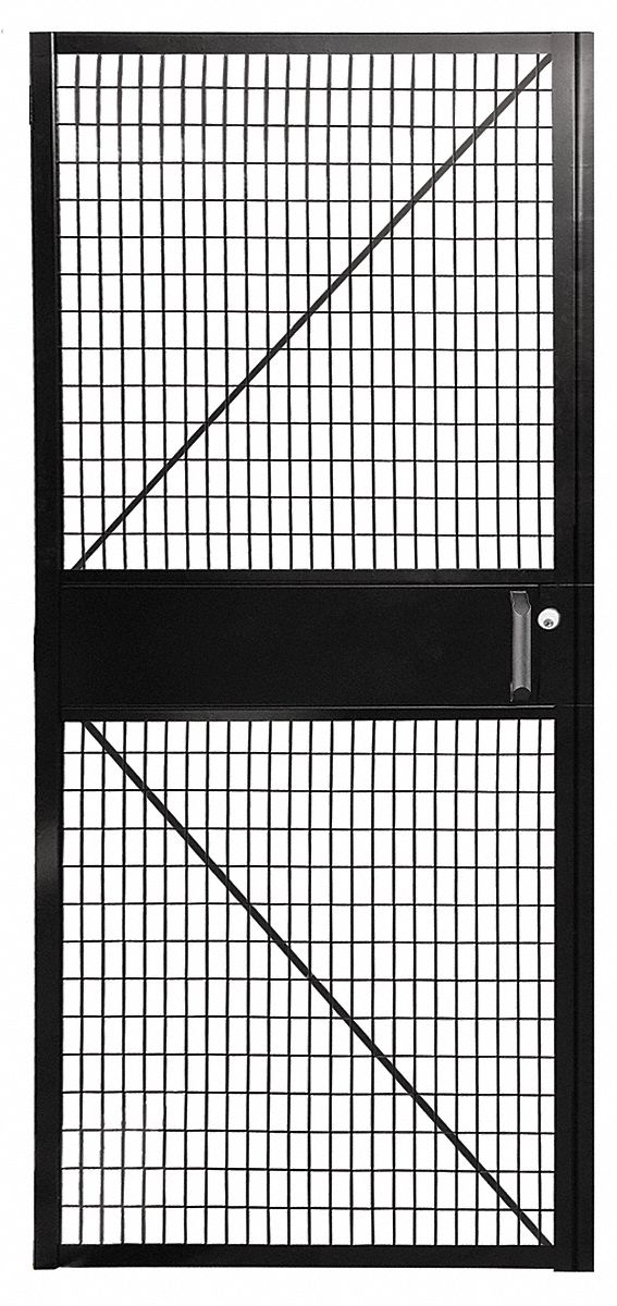 SAF-T-FENCE, 84 in x 36 in, Pull, Welded-Wire Machine Guard Door ...