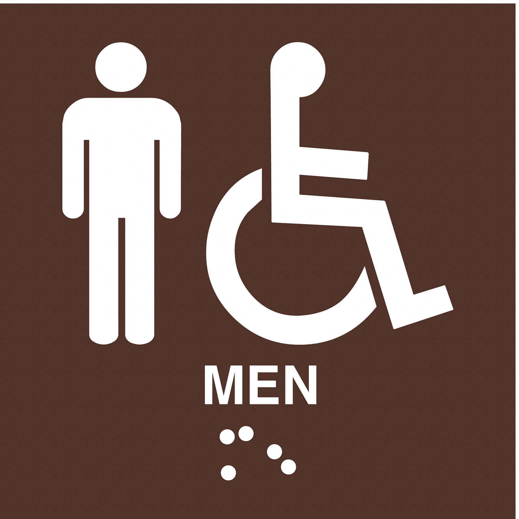 Plastic, Safety Sign, 8" Width, 8" Height, Brown - Grainger