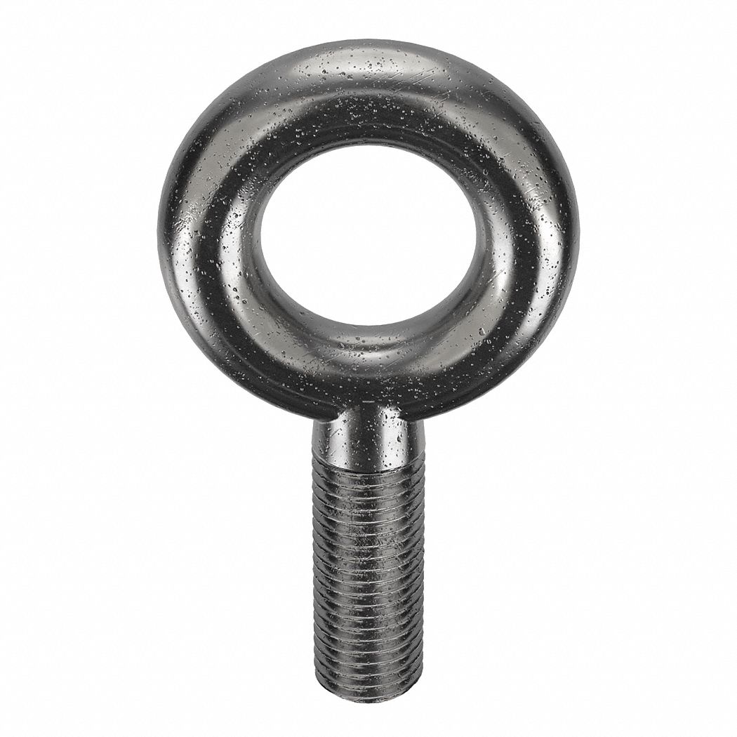Without Shoulder, Steel, Machinery Eye Bolt - 19L120|K2010-LT - Grainger