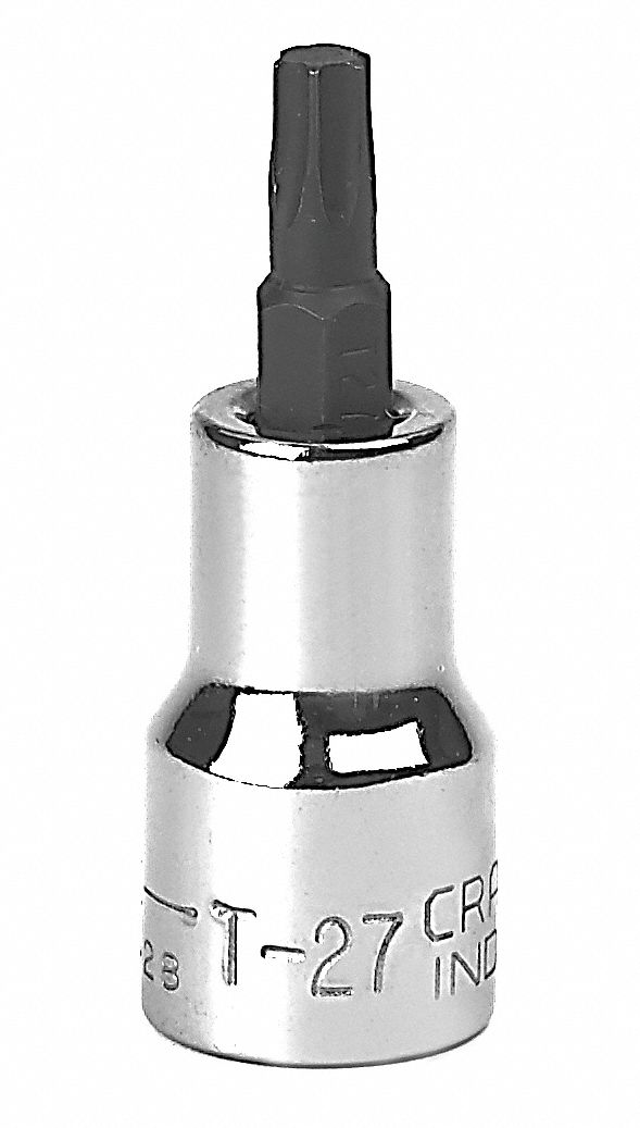 Torx Socket, 3/8 in Drive Size, Chrome Finish - Grainger