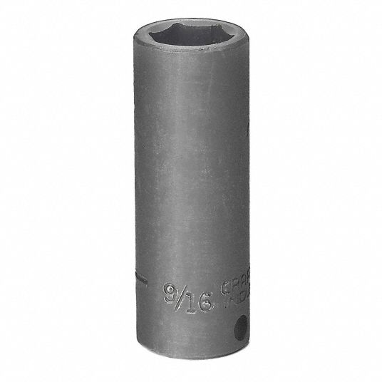 Impact Socket, Drive Type Square, Drive Size 3/8 in - Grainger