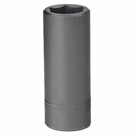 Impact Socket, Drive Type Square, Drive Size 1/2 in - Grainger