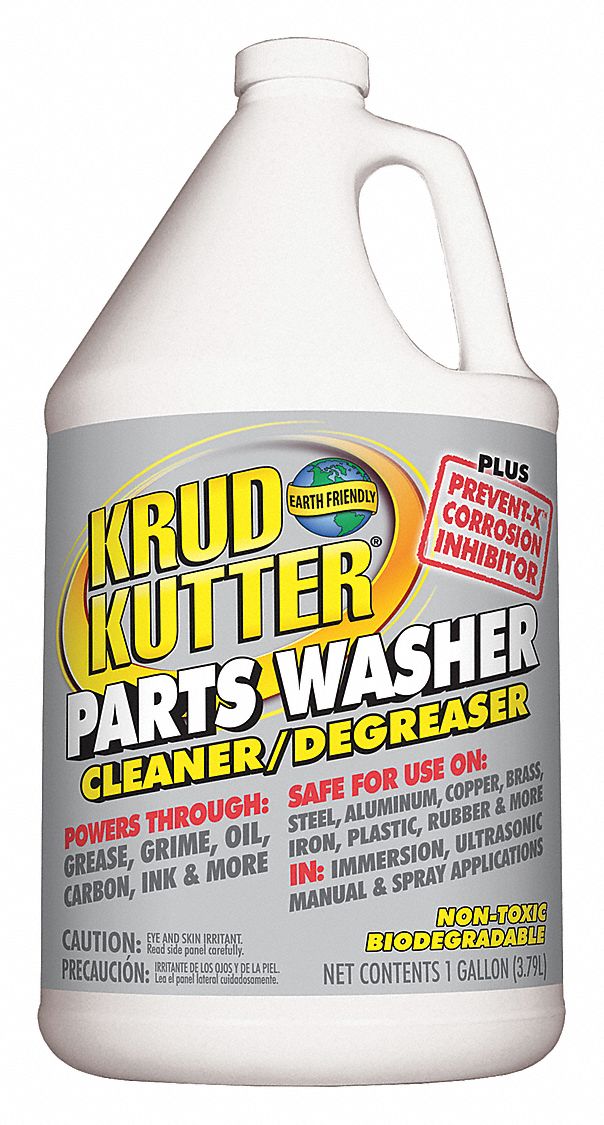 KRUD KUTTER Parts Washer Cleaning Solution 1 Gal Size Clear 19MP77