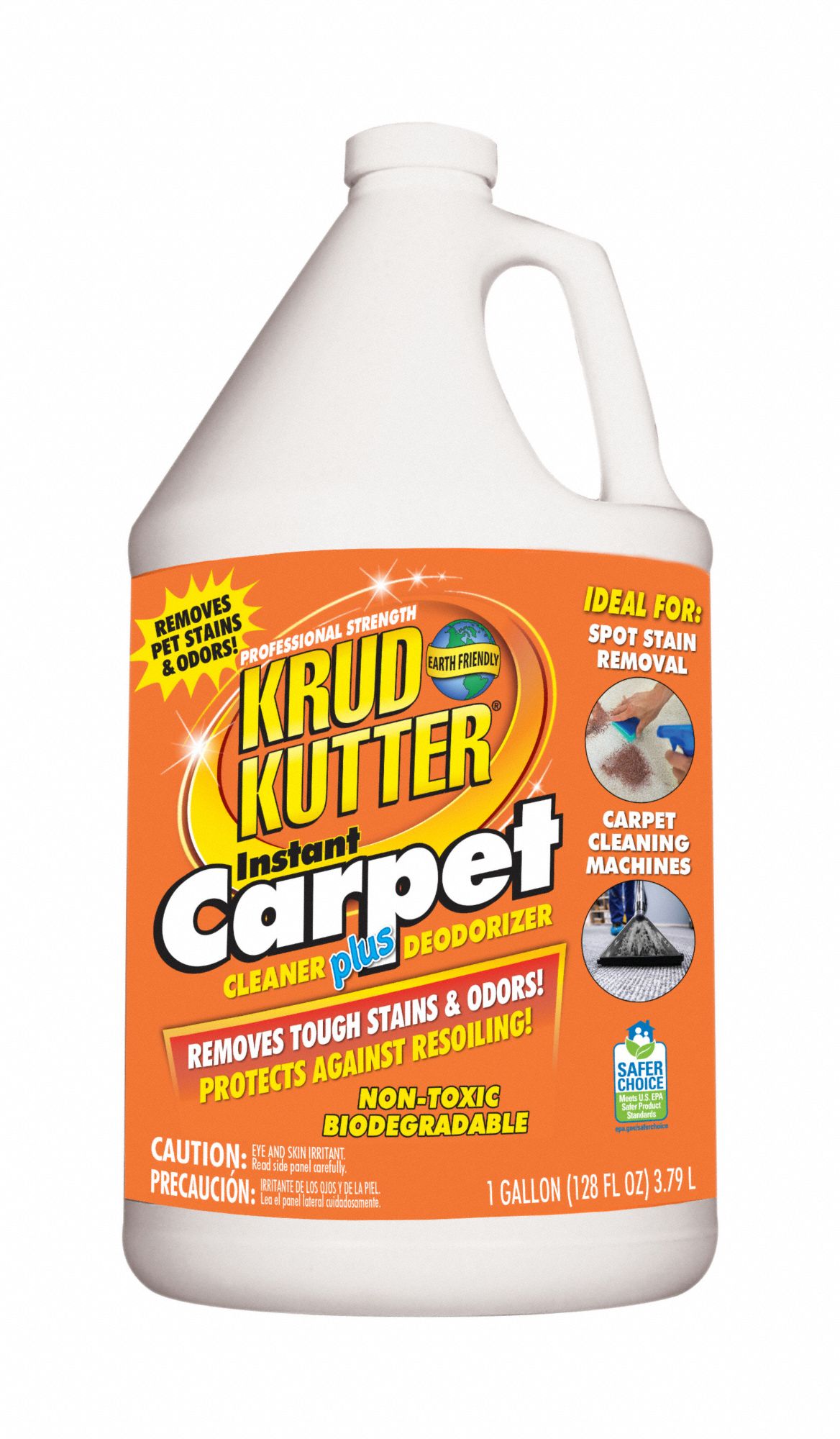 KRUD KUTTER, Jug, 1 gal, Carpet Cleaner - 19MP83|CR012 - Grainger